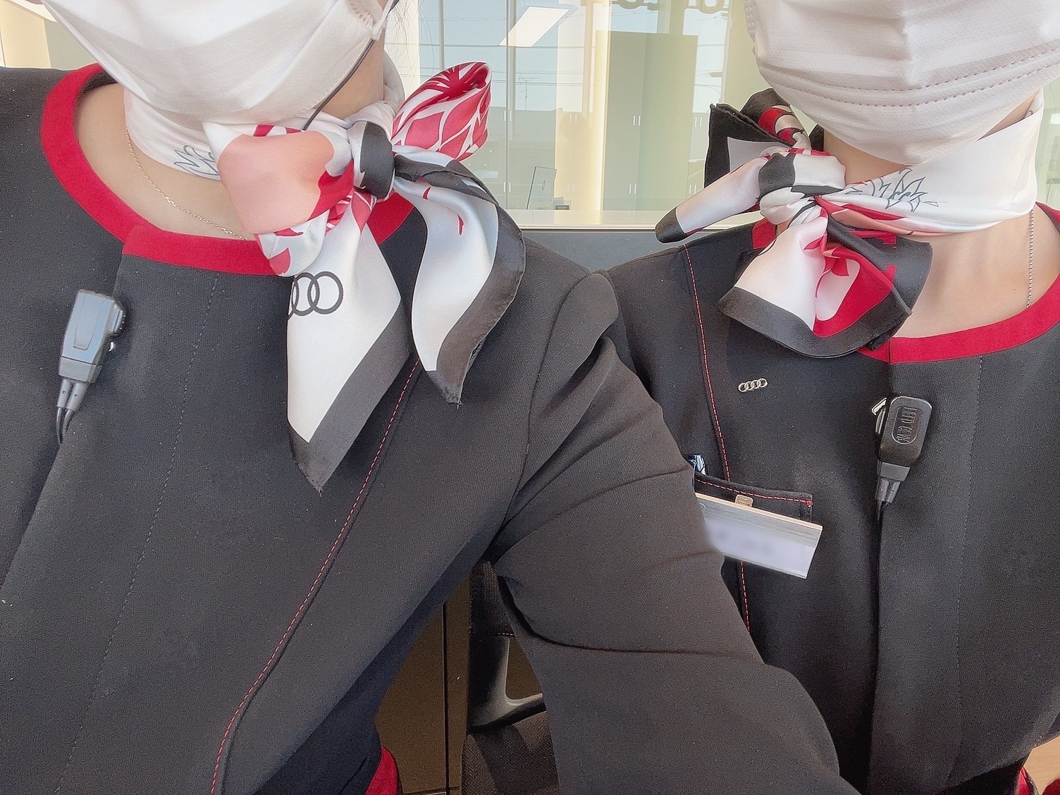 CAのスカーフが変わりました ♡ スタッフブログ｜Audi 鳥取